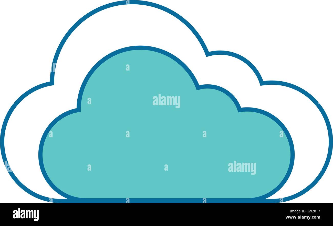 cloud icon over white background vector illustration Stock Vector Image ...
