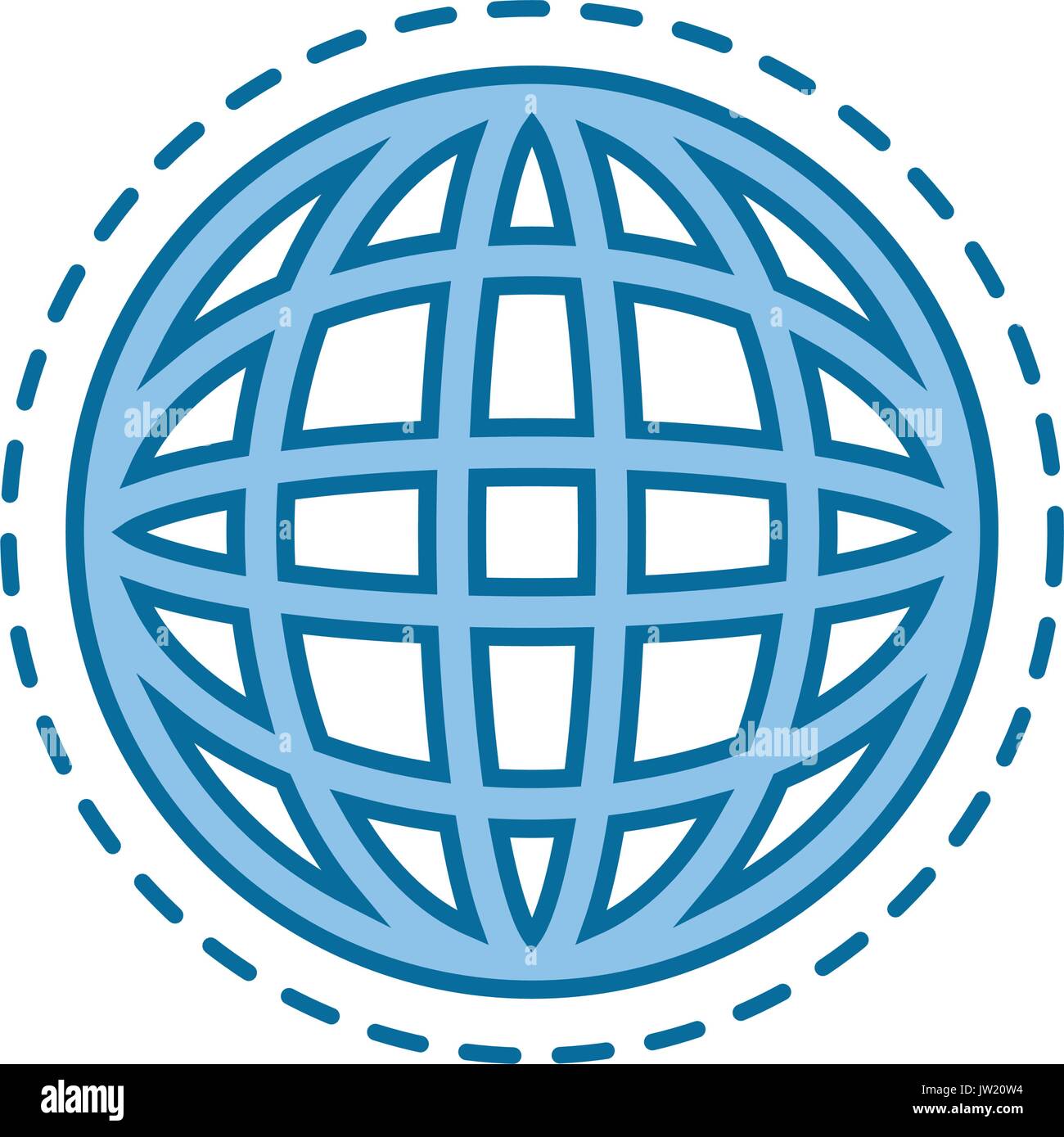 global sphere icon over white background vector illustration Stock ...