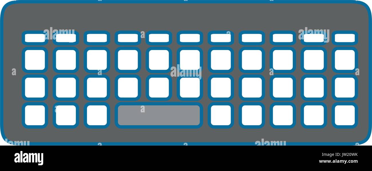 keyboard icon over white background vector illustration Stock Vector ...