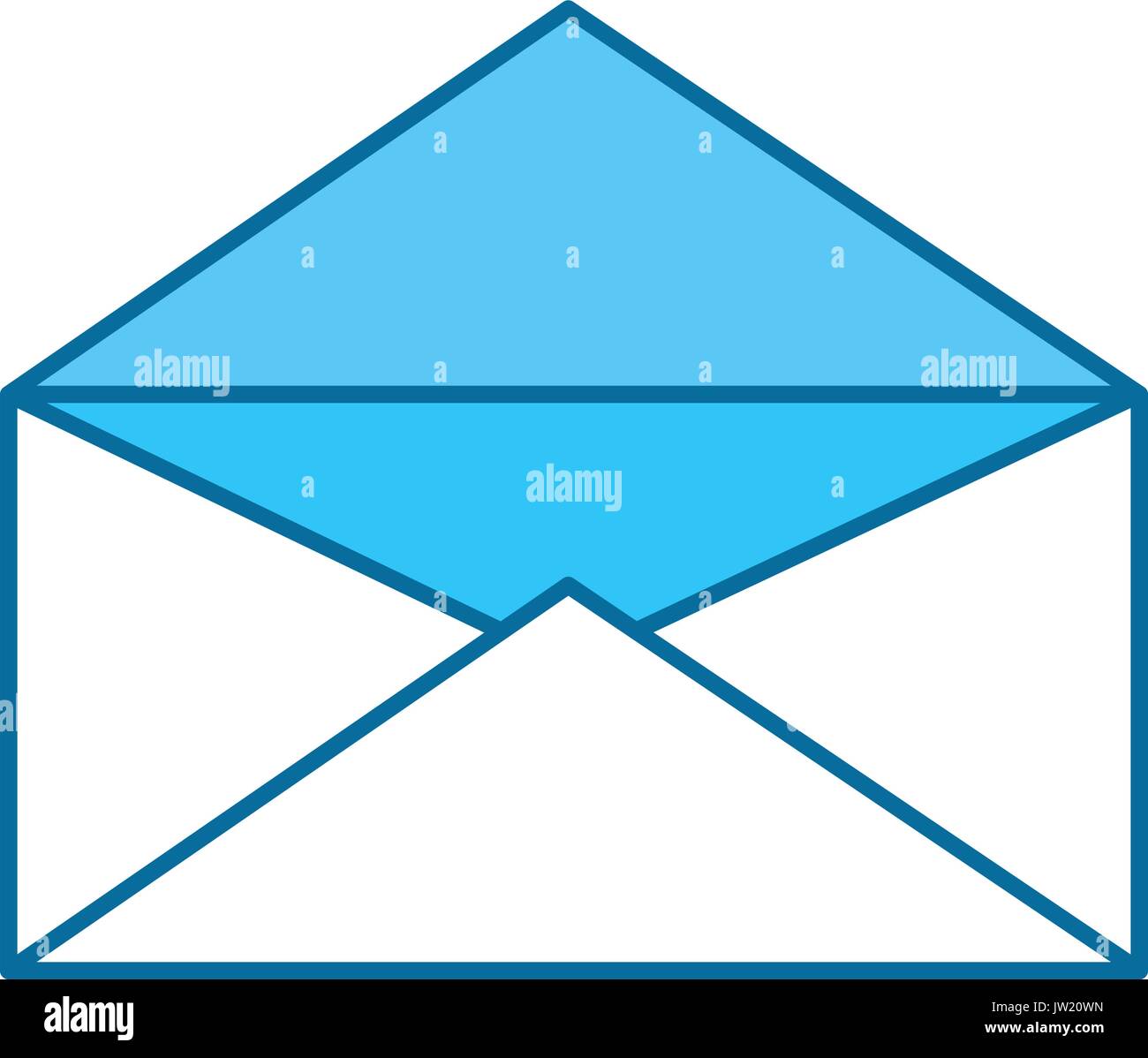 envelope icon over white background vector illustration Stock Vector ...