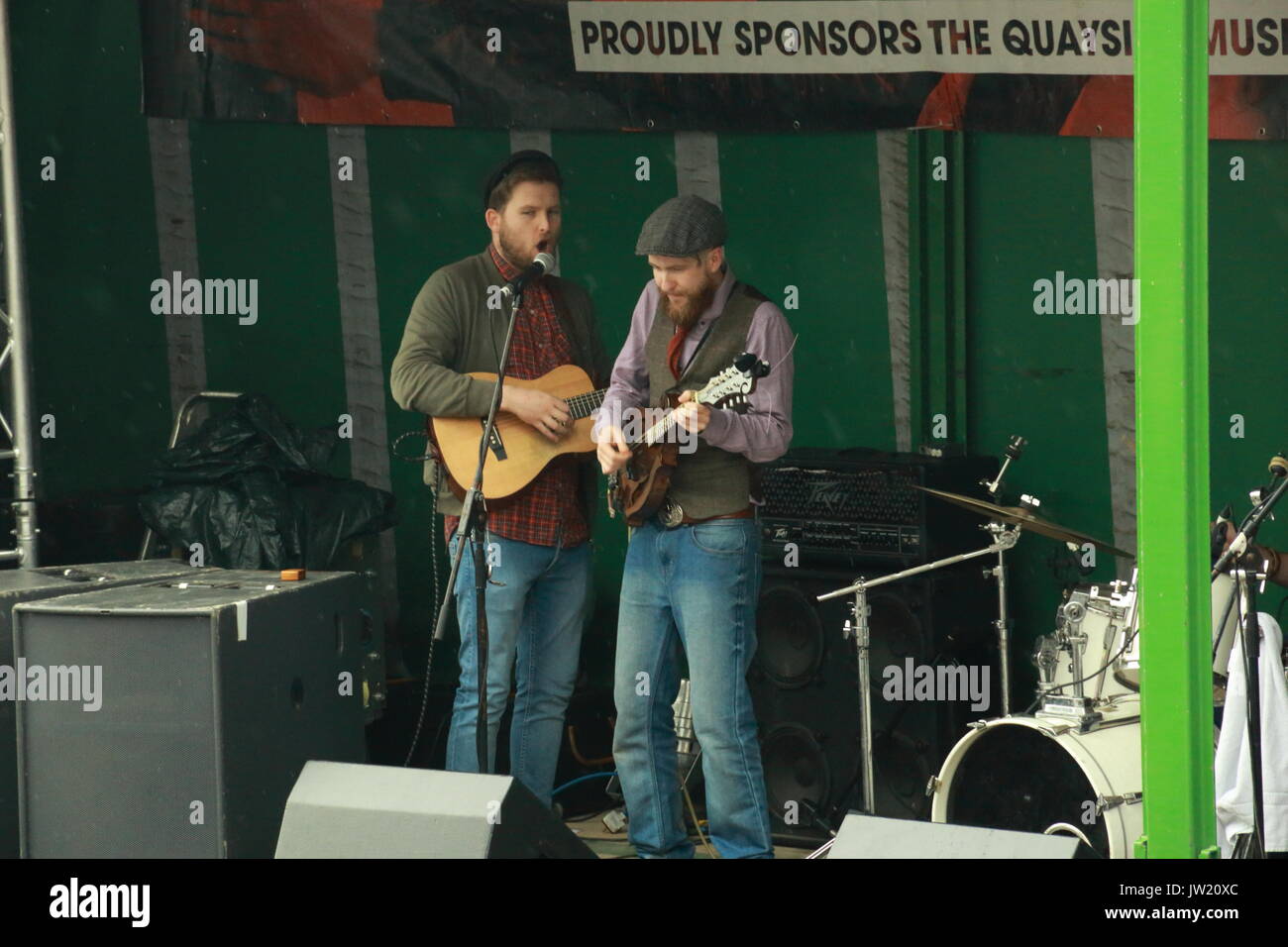 Apple Tree Theory guitarists,quayside festival,weymouth,dorset,uk Stock ...
