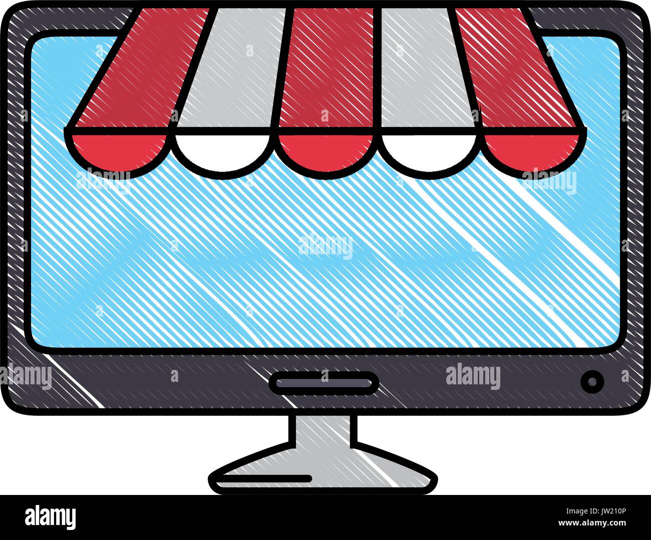 computer icon over white background vector illustration Stock Vector ...