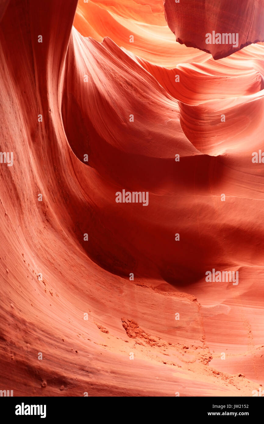Swirls of old red sandstone wall abstract pattern in Lower Antelope ...