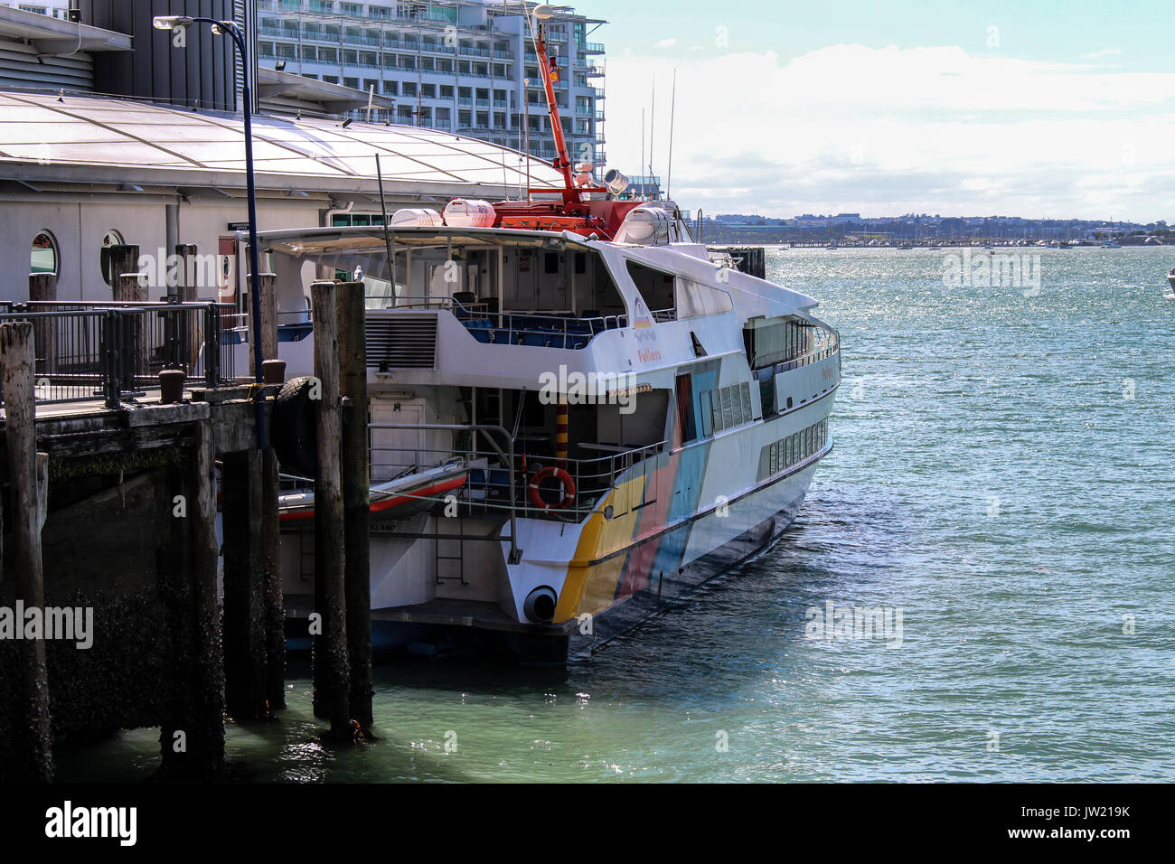 Fullers Auckland to Waiheke monuhull ferry Jet Raider in the Auckland ...