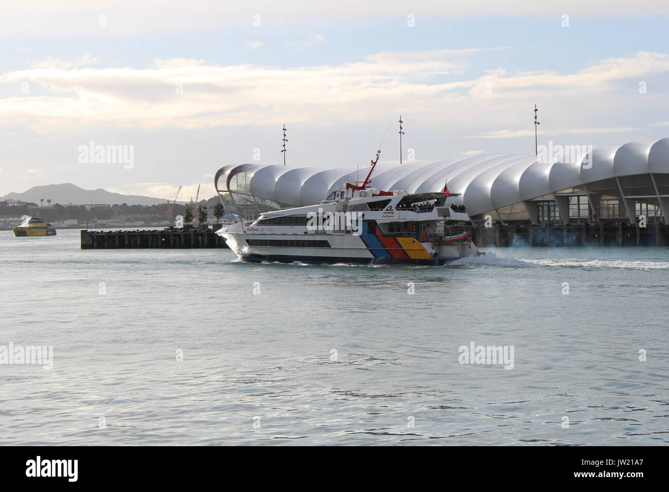 Fullers Auckland to Waiheke monuhull ferry Jet Raider in the Auckland ...
