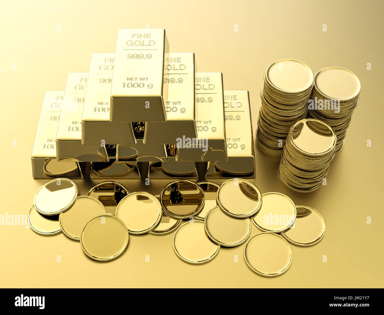 Gold bullions pyramid hi-res stock photography and images - Alamy