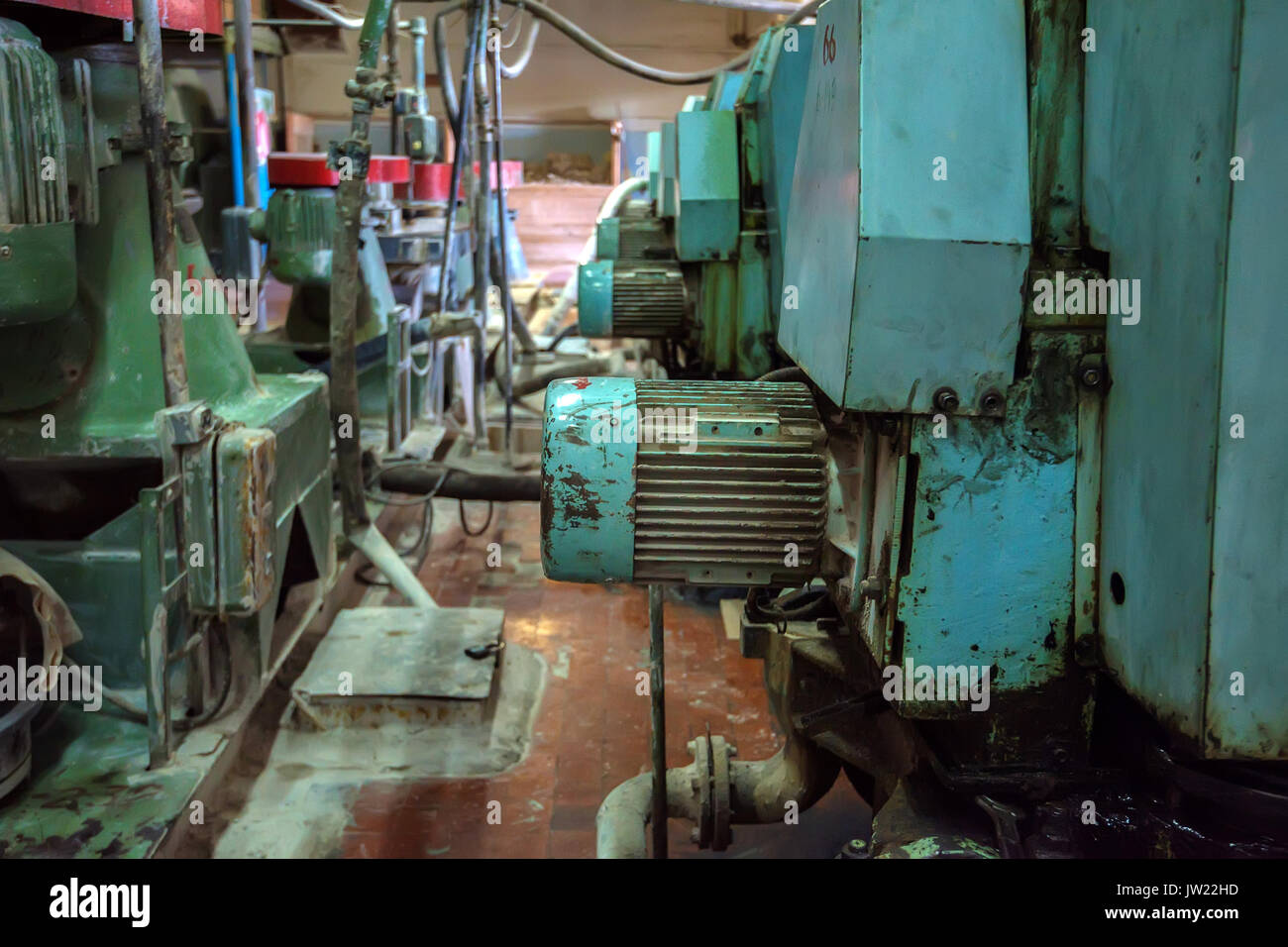 Old earthenware factory devices Stock Photo - Alamy