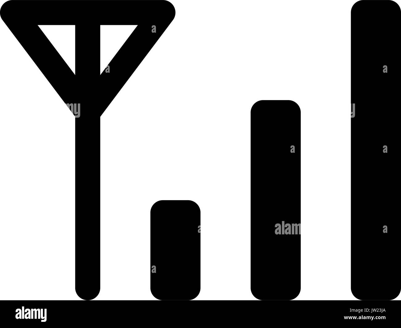 Mobile phone reception bars hi-res stock photography and images - Alamy