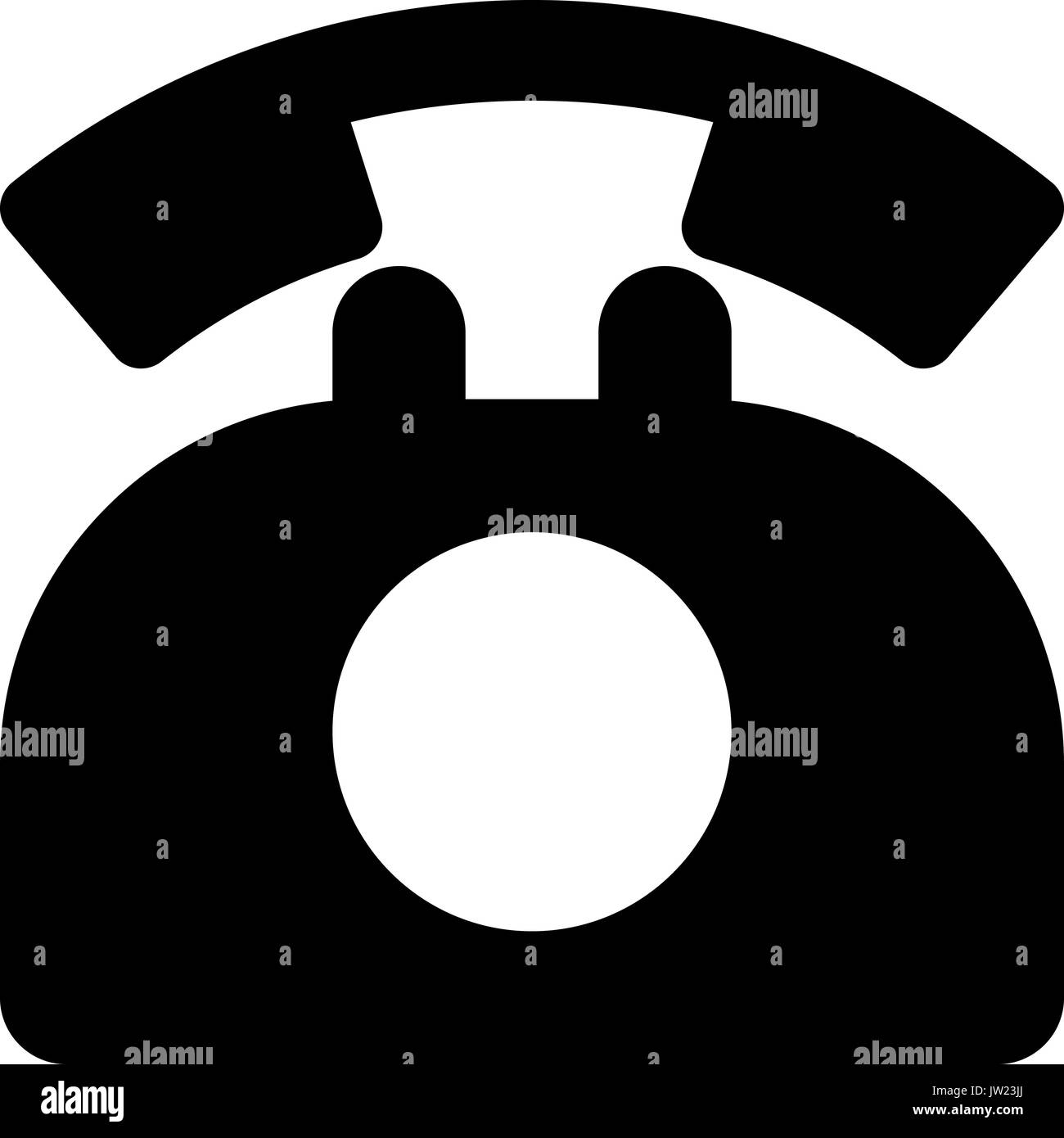 Retro rotary telephone icon Black and White Stock Photos & Images - Alamy