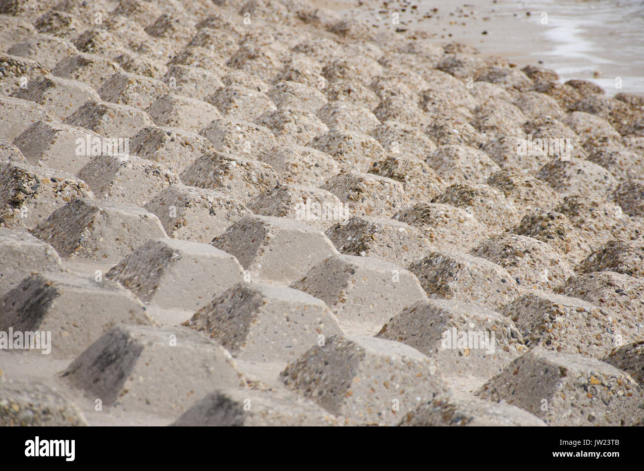 Breakwater concrete blocks protection coast hi-res stock photography ...