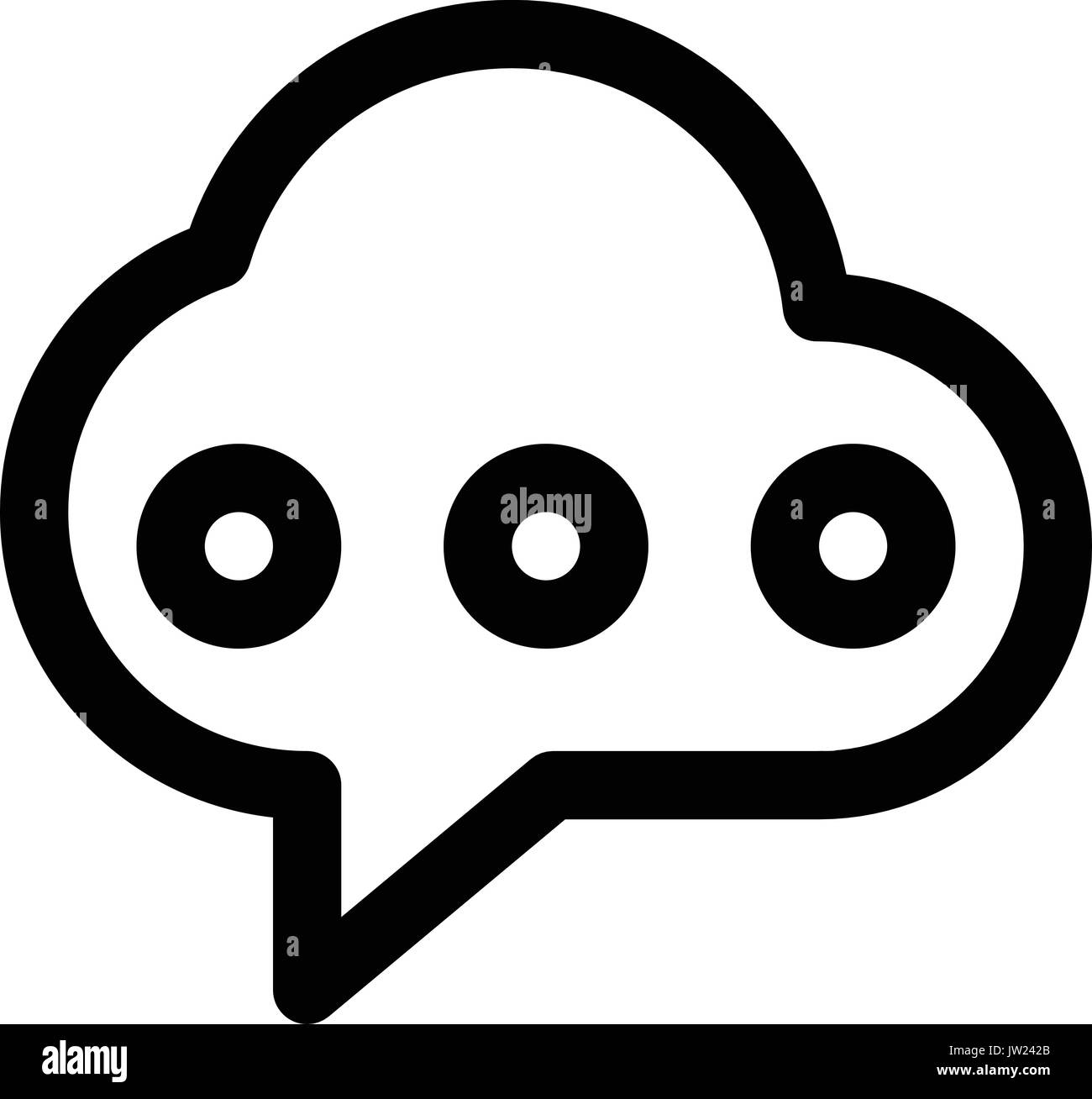 cloud chat message Stock Vector Image & Art - Alamy