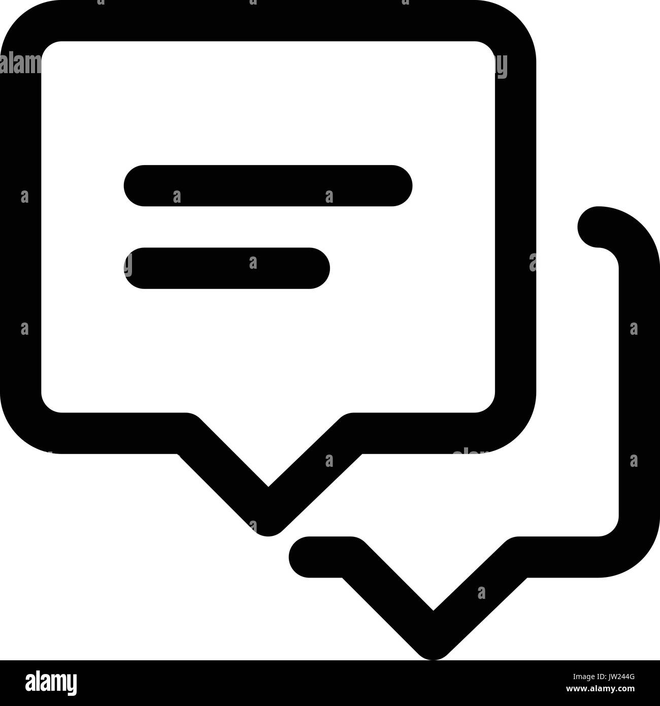 Speech bubbles comments messages Stock Vector Images - Alamy
