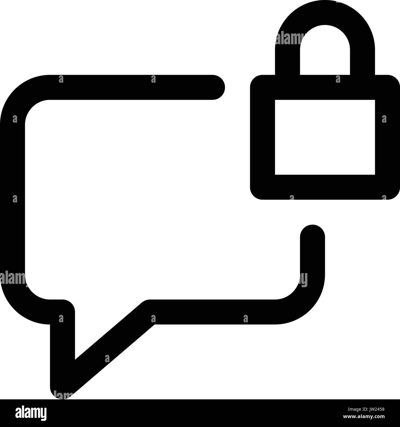 Secure chat Stock Vector Images - Alamy