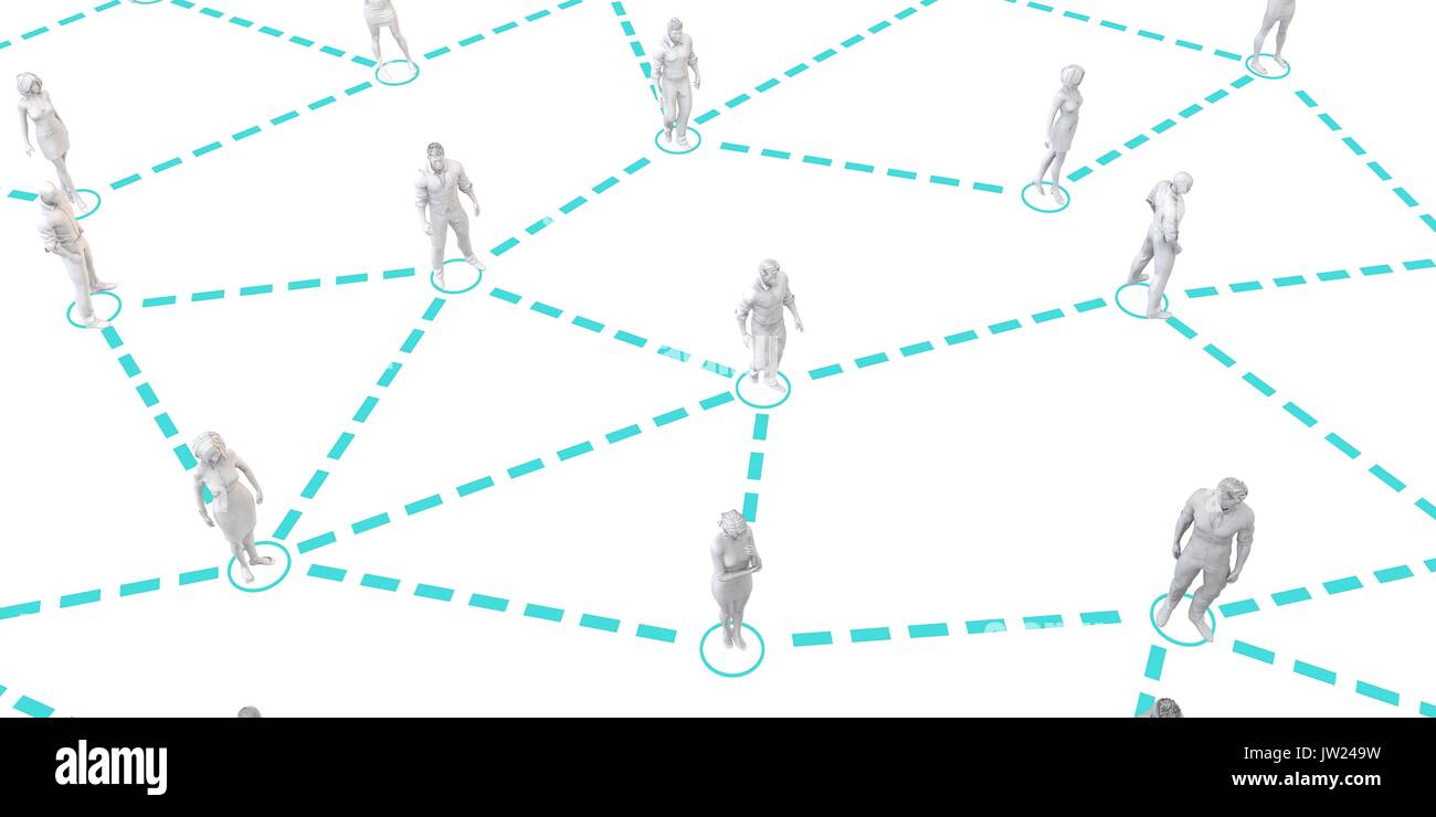 Social Circle Network as a Media Concept Stock Photo - Alamy