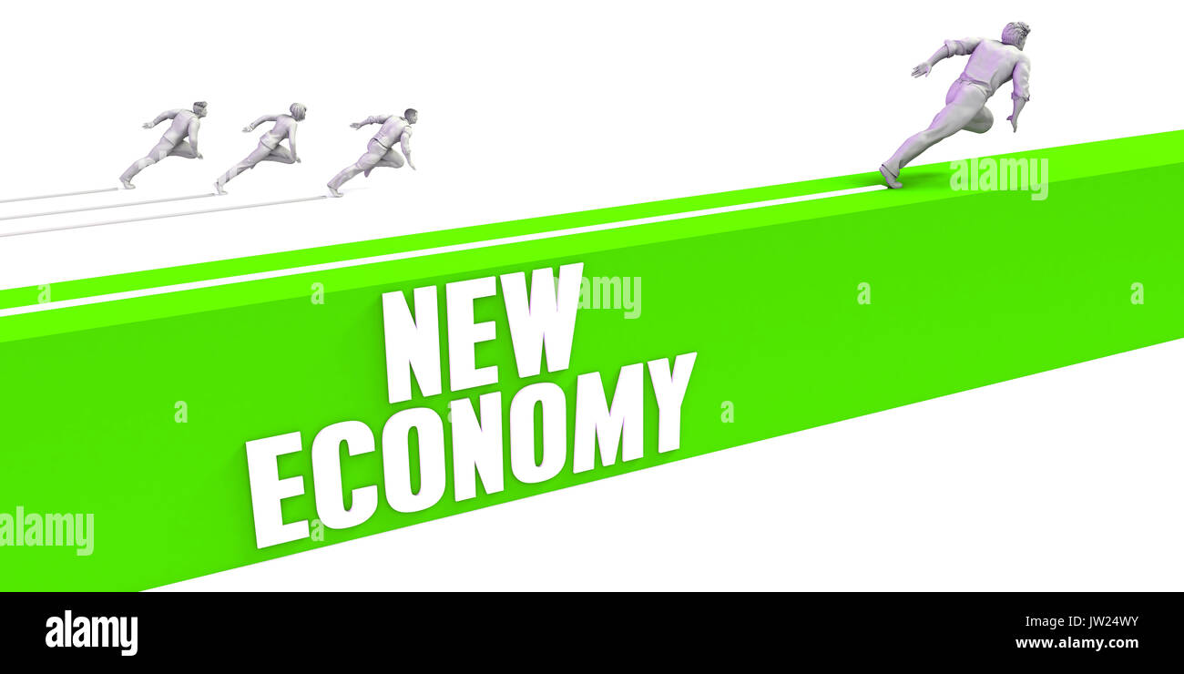 New Economy as a Fast Track To Success Stock Photo - Alamy