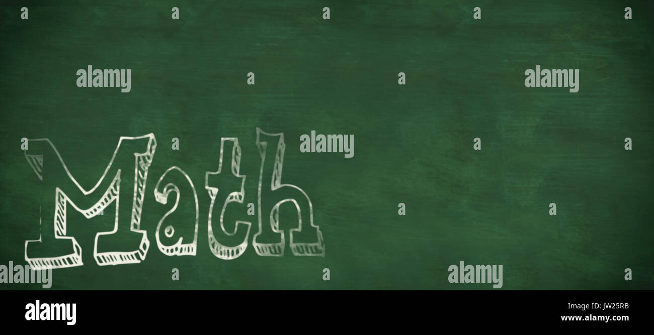 Math text against white background against green background Stock Photo ...