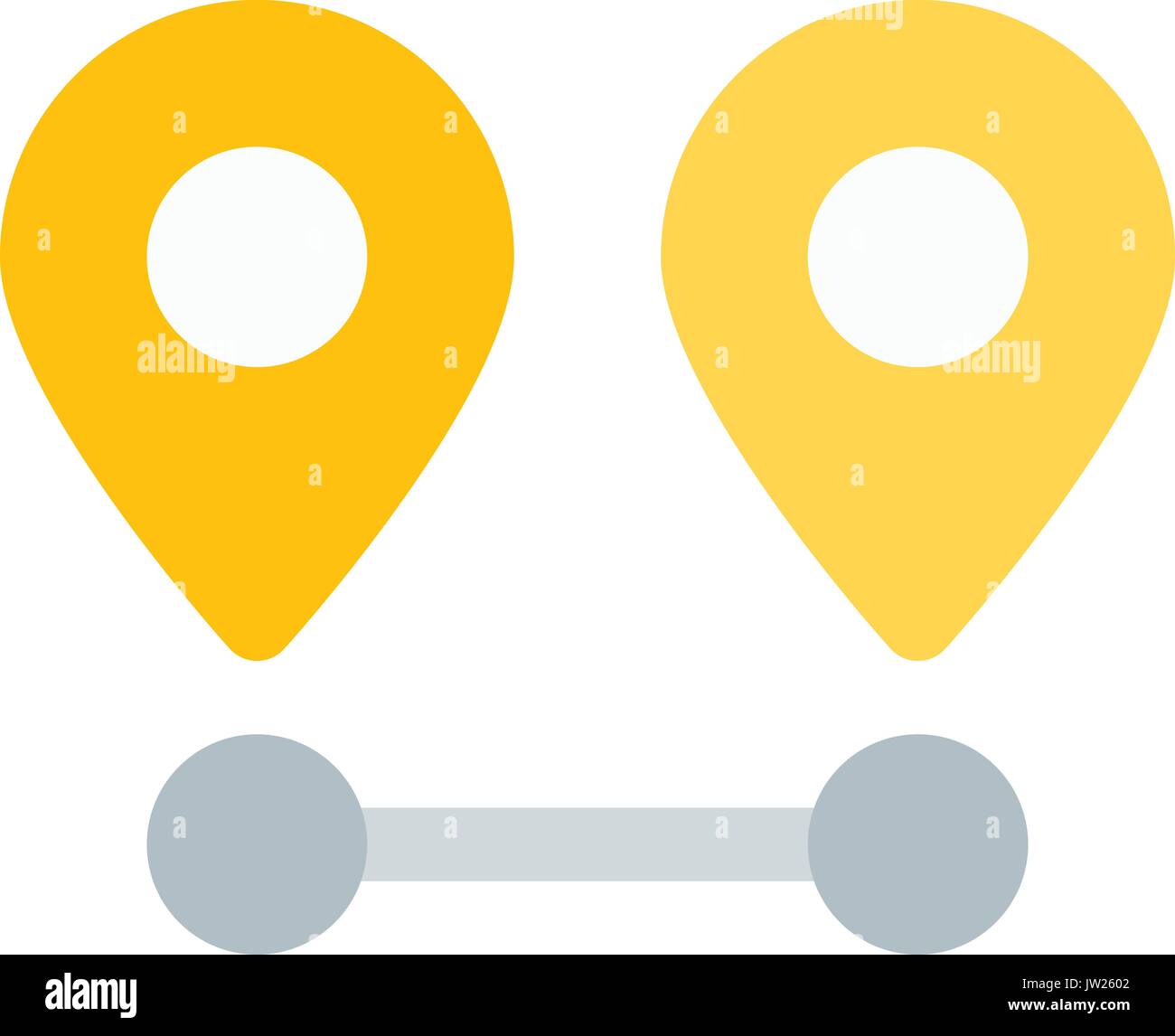 Current location icon vector hi-res stock photography and images - Alamy