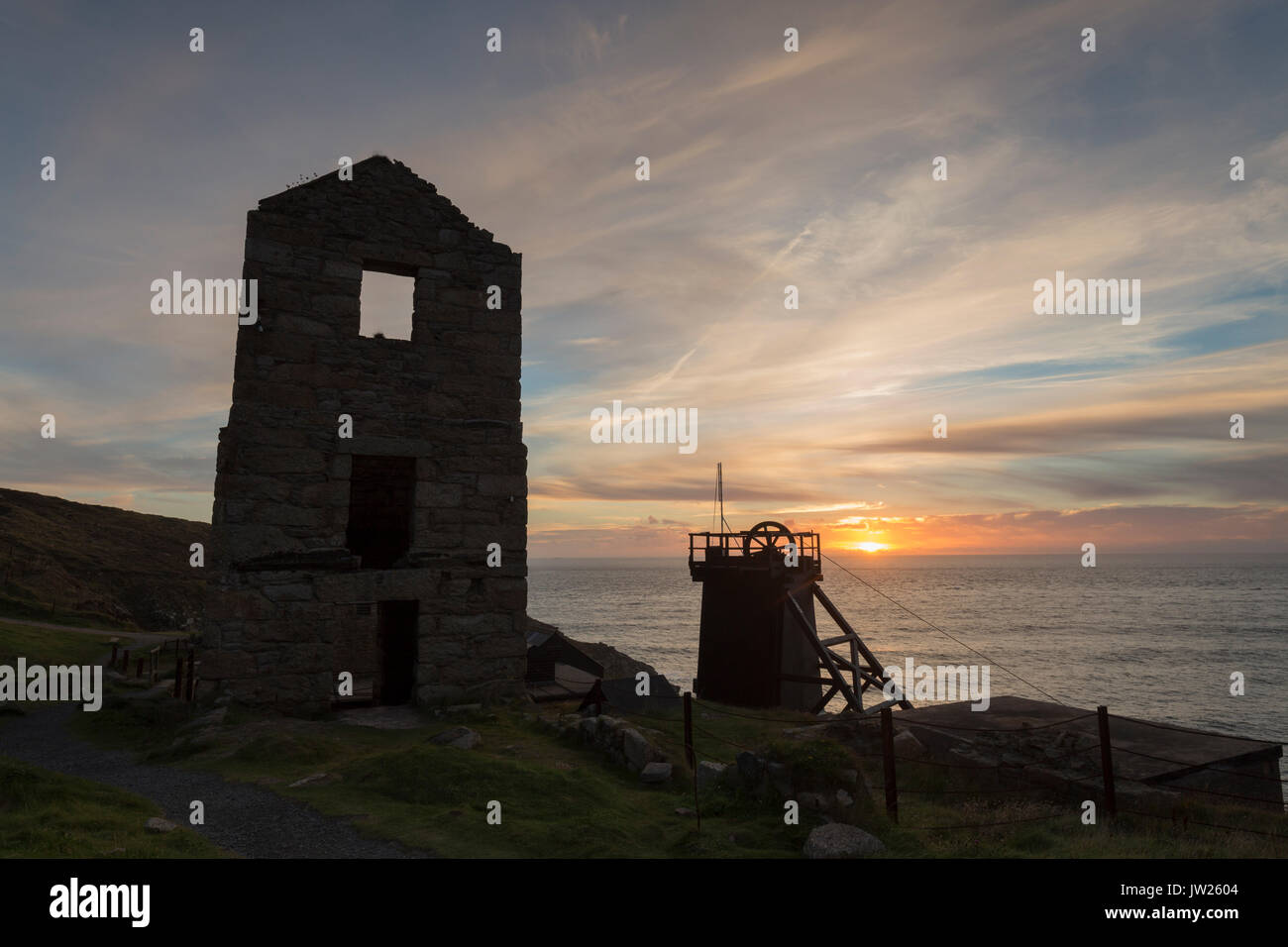 Cornwall Engine House Sunset High Resolution Stock Photography and ...