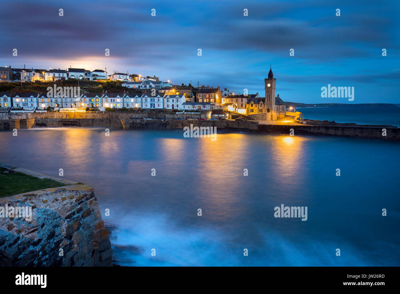 Cornwall cornish village clock tower hi-res stock photography and ...