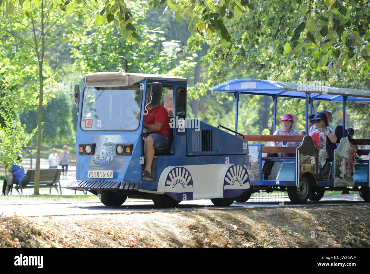 Small sightseeing train hi-res stock photography and images - Alamy
