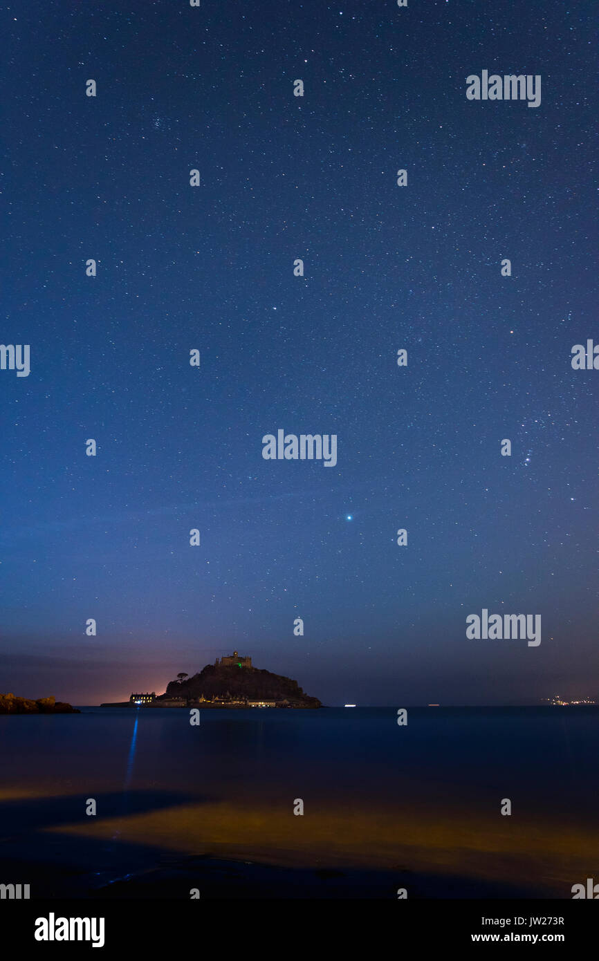 St Michael's Mount; Night; Cornwall; UK Stock Photo - Alamy