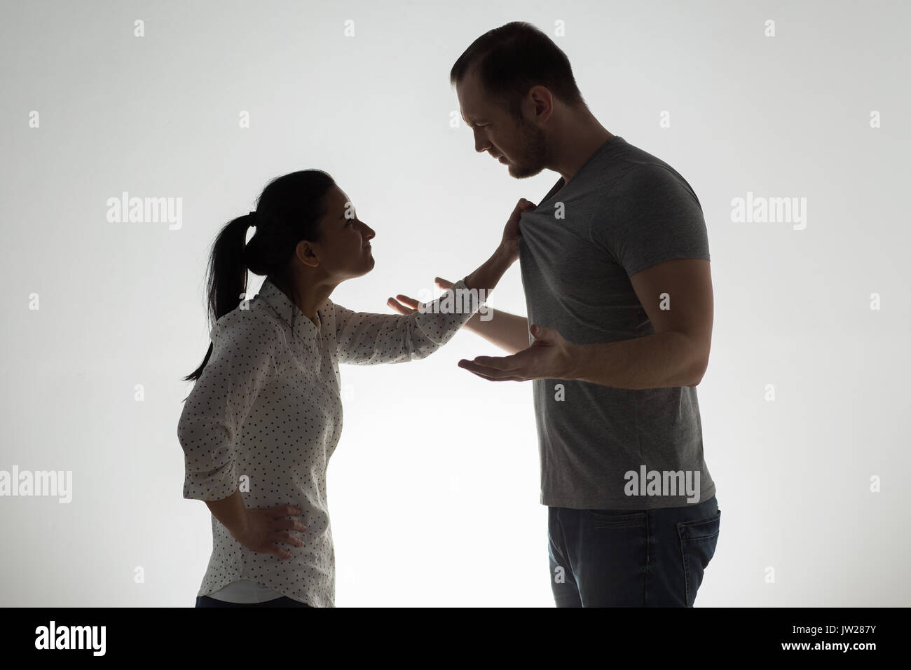 angry couple having argument Stock Photo - Alamy