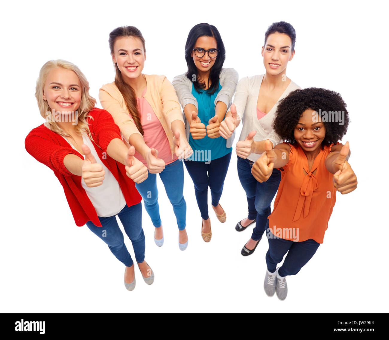 Group people showing thumbs up Cut Out Stock Images & Pictures - Alamy