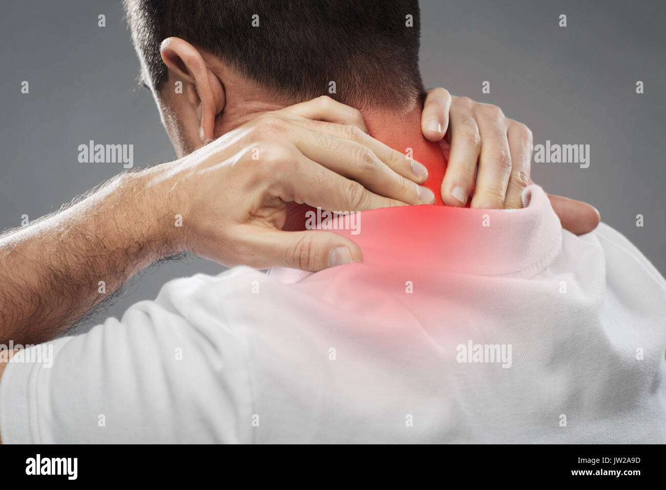 Neck pain neckache concept close hi-res stock photography and images ...