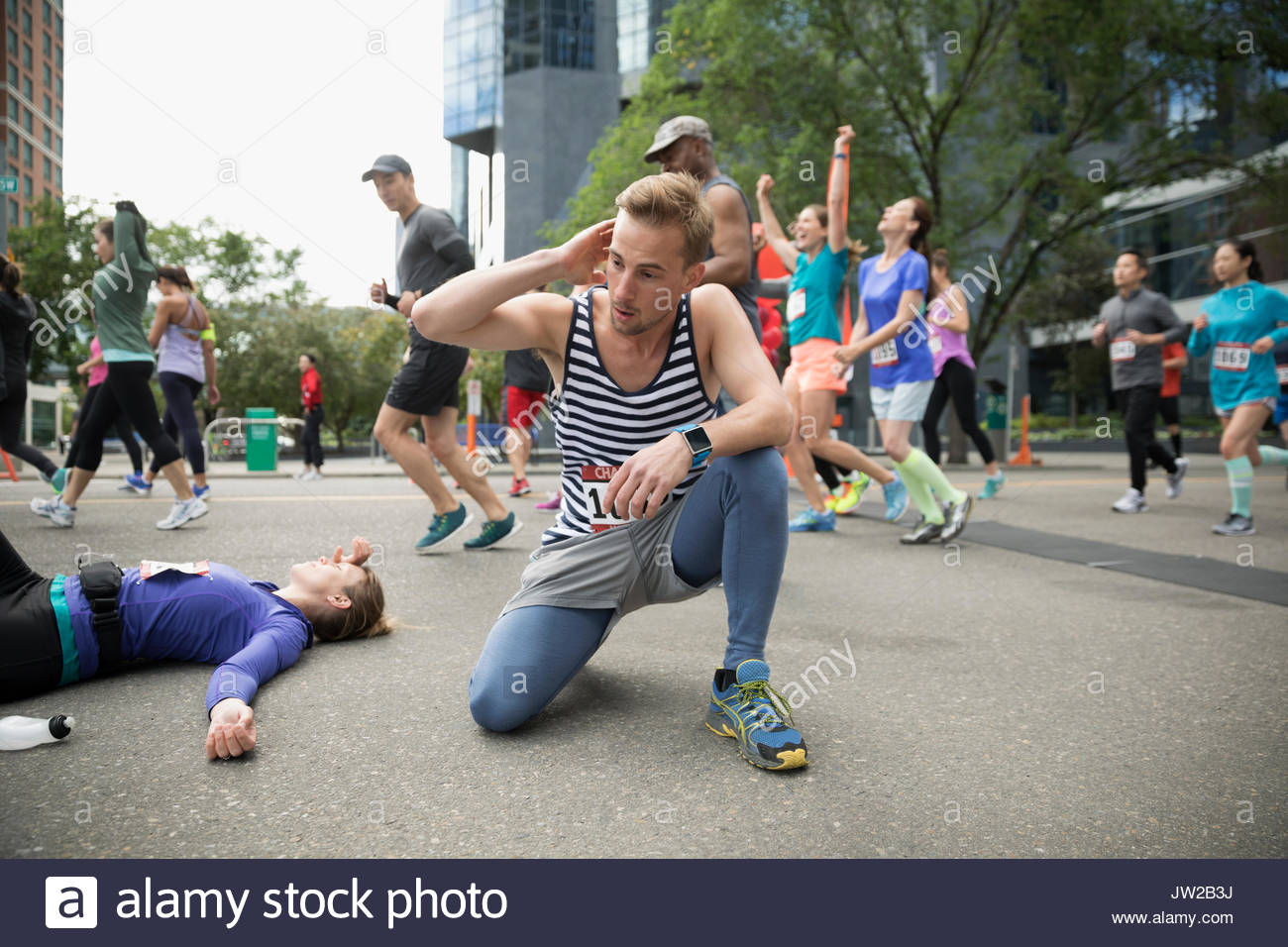 Man Running Exhausted Stock Photos & Man Running Exhausted Stock Images ...