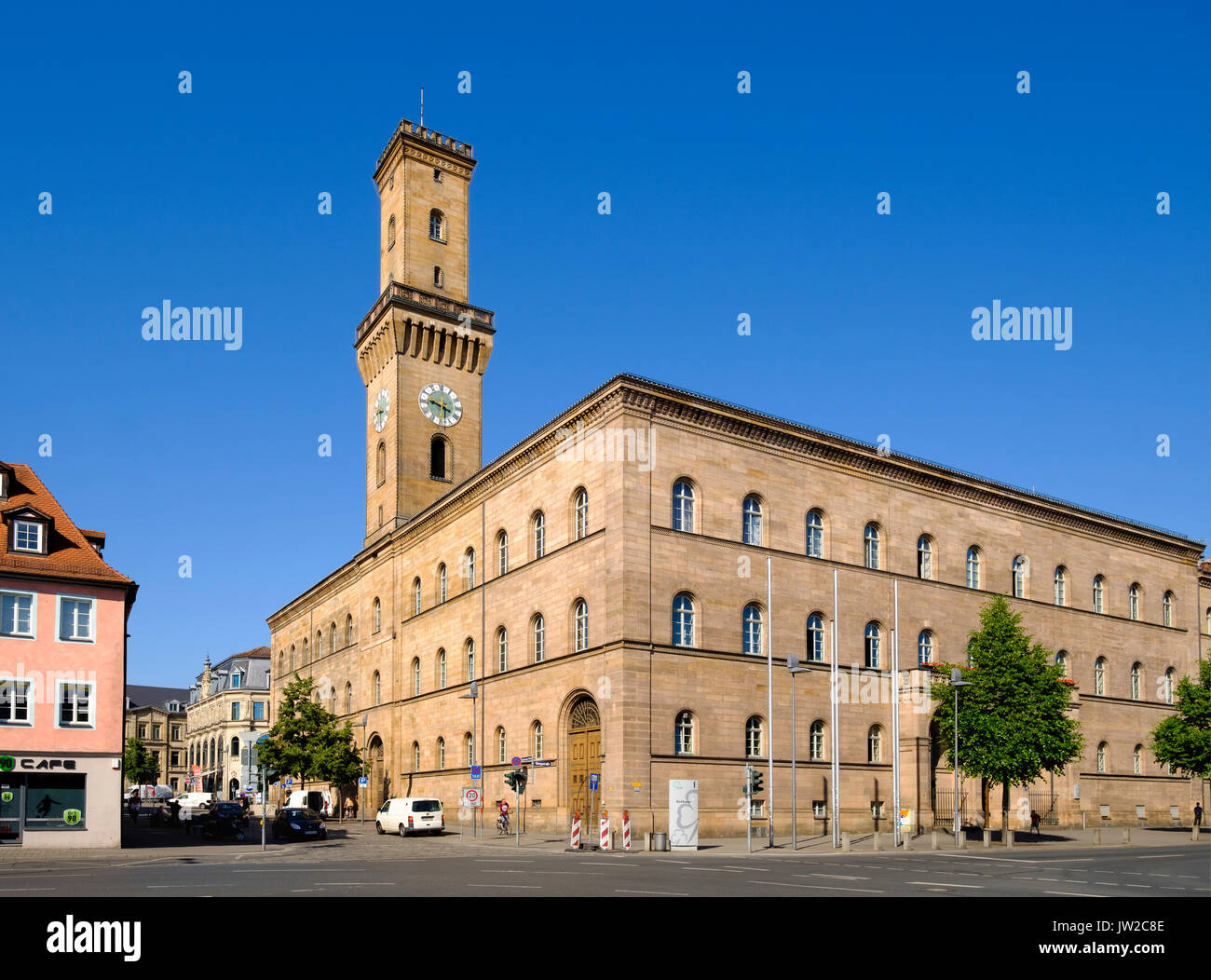 Town hall, Fürth, Middle Franconia, Franconia, Bavaria, Germany Stock ...