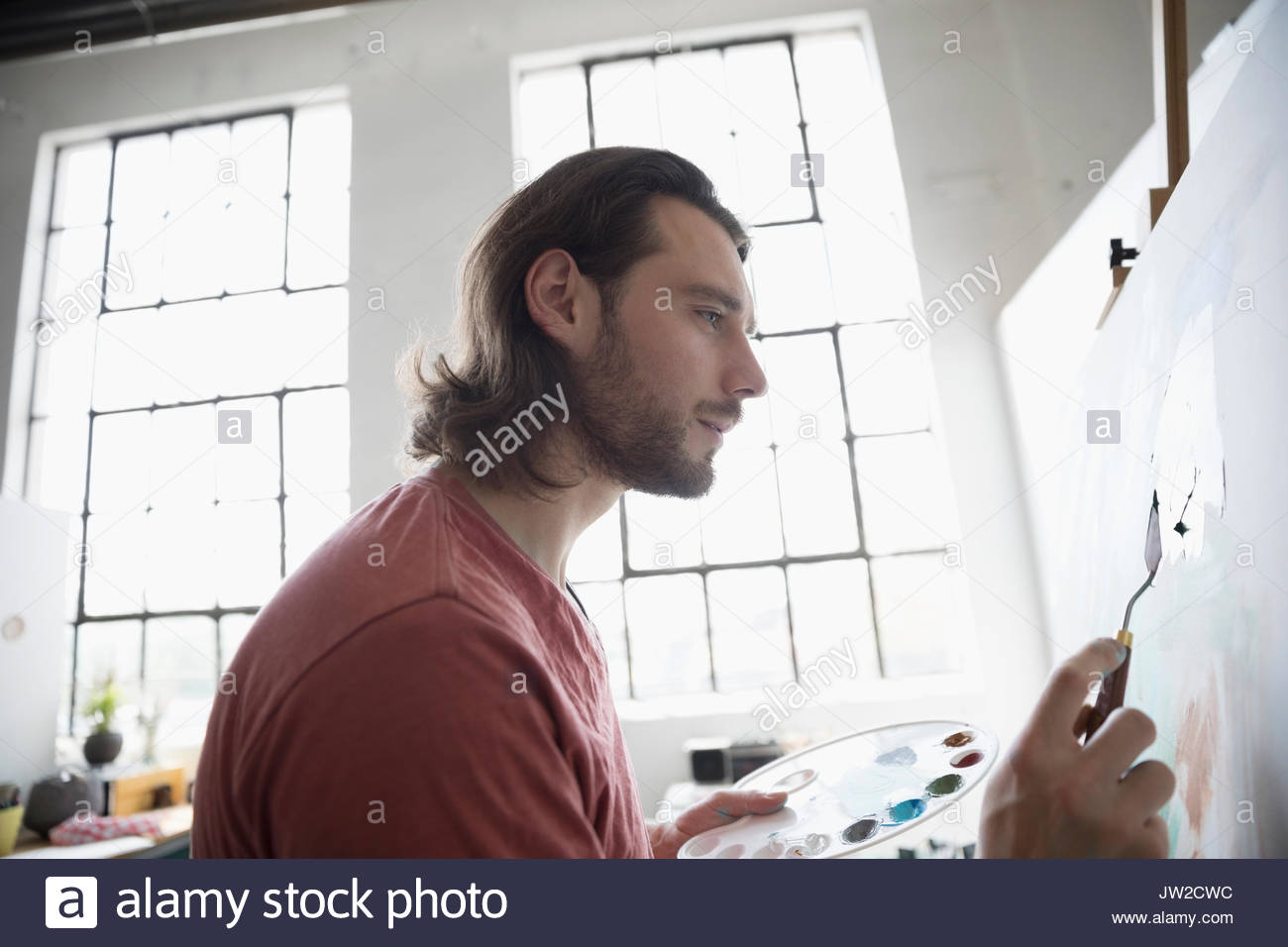 Male painter hi-res stock photography and images - Alamy