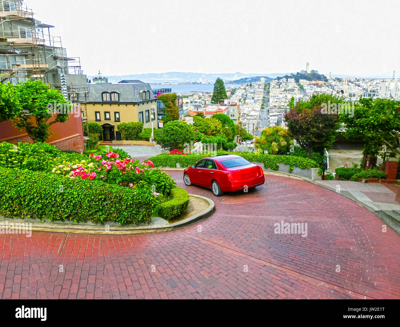 Lombard street may hi-res stock photography and images - Alamy
