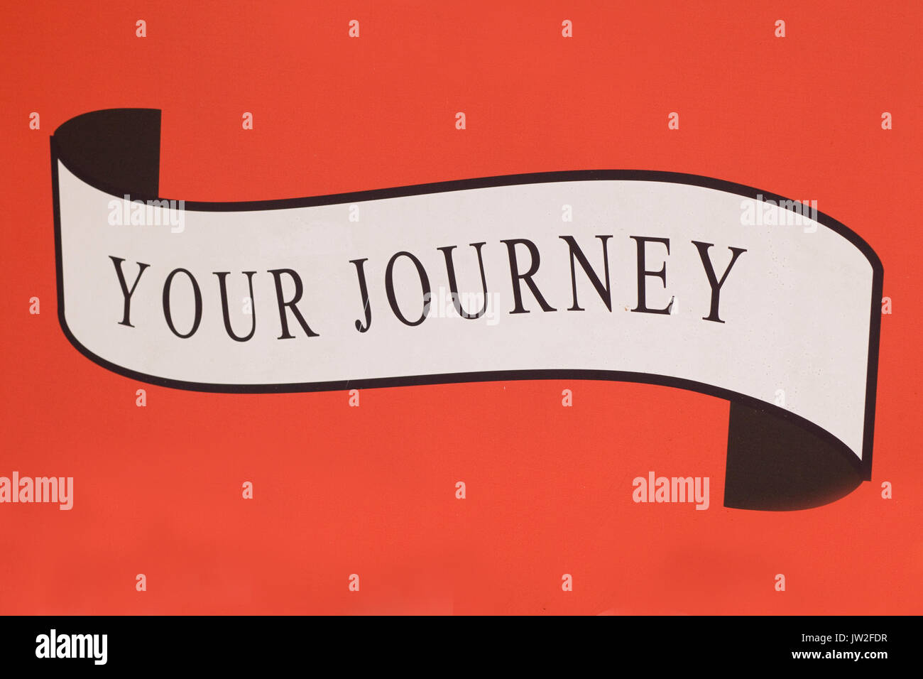 Your journey sign Stock Photo - Alamy