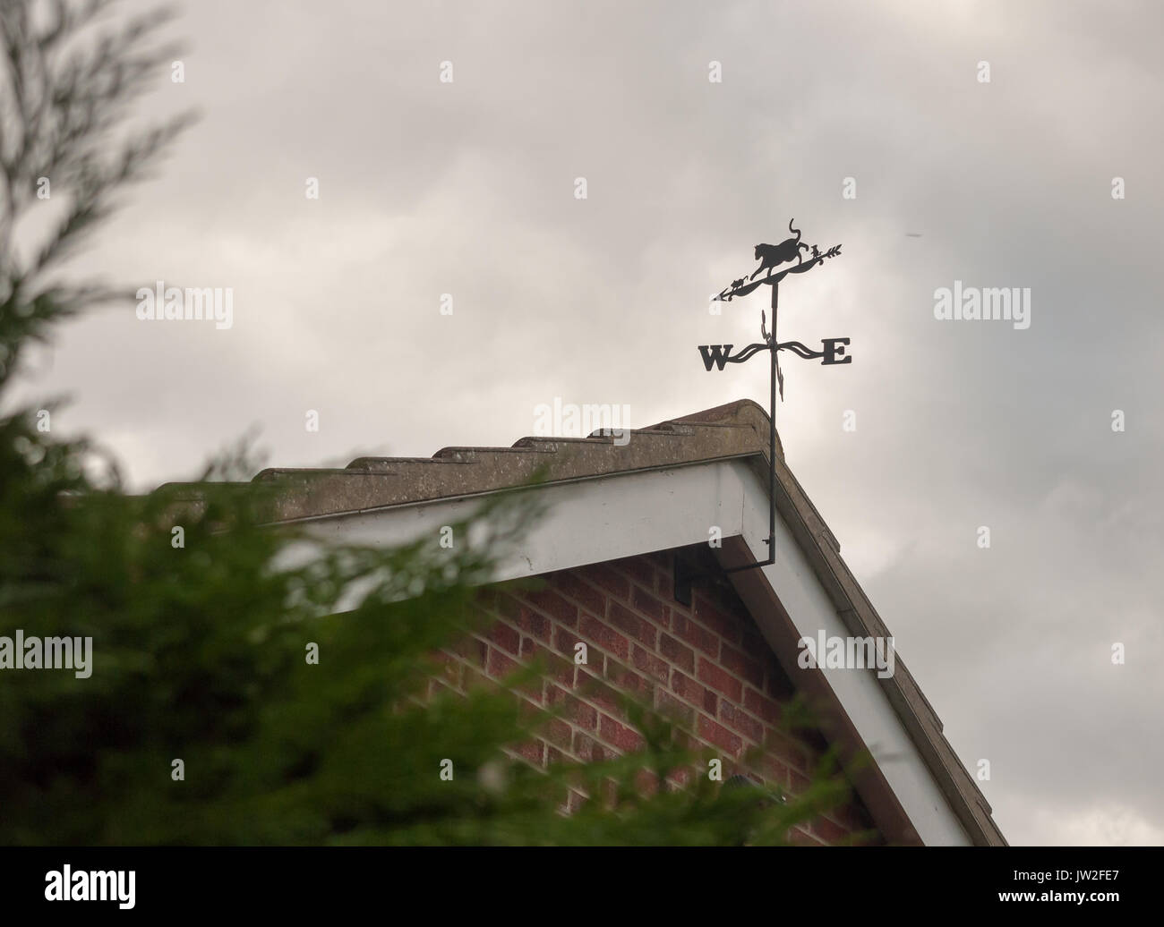 wind dial close up on top of roof of house; UK Stock Photo - Alamy