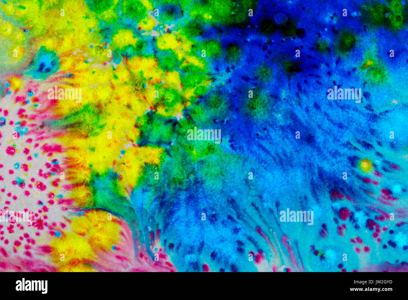 Abstract water colors blending with wet background Stock Photo - Alamy