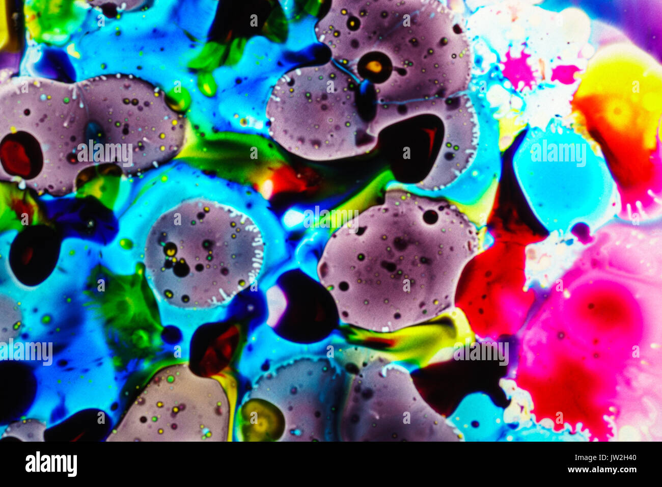 Abstract water colors blending with wet background Stock Photo - Alamy