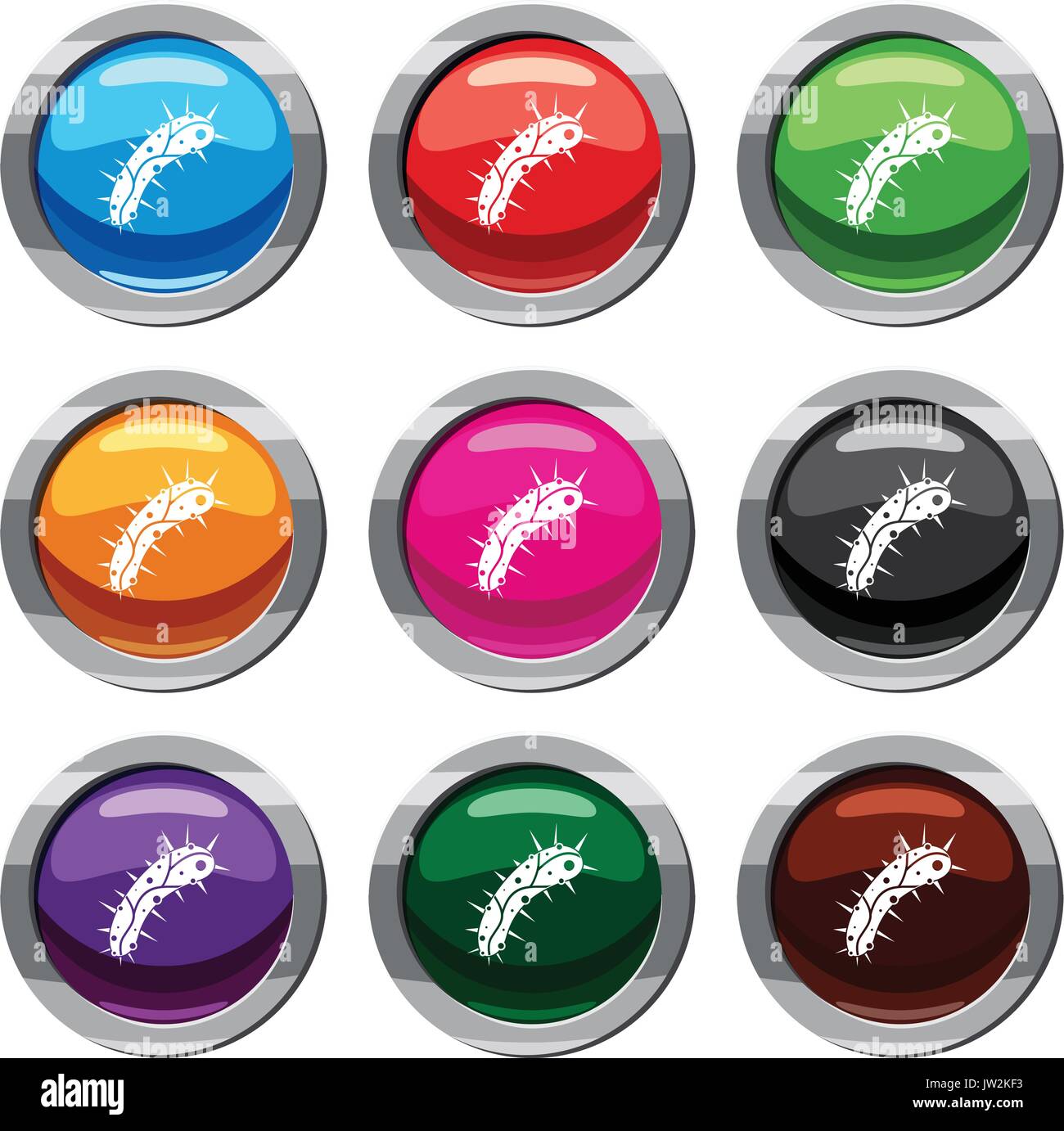 Virus set 9 collection Stock Vector Image & Art - Alamy