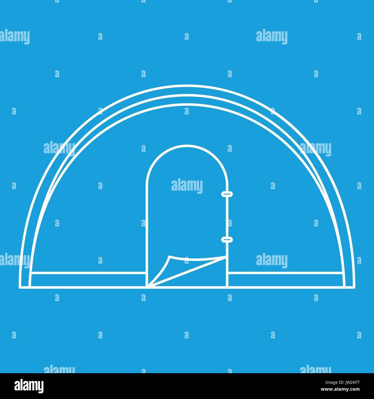 Dome camping tent icon, outline style Stock Vector Image & Art - Alamy