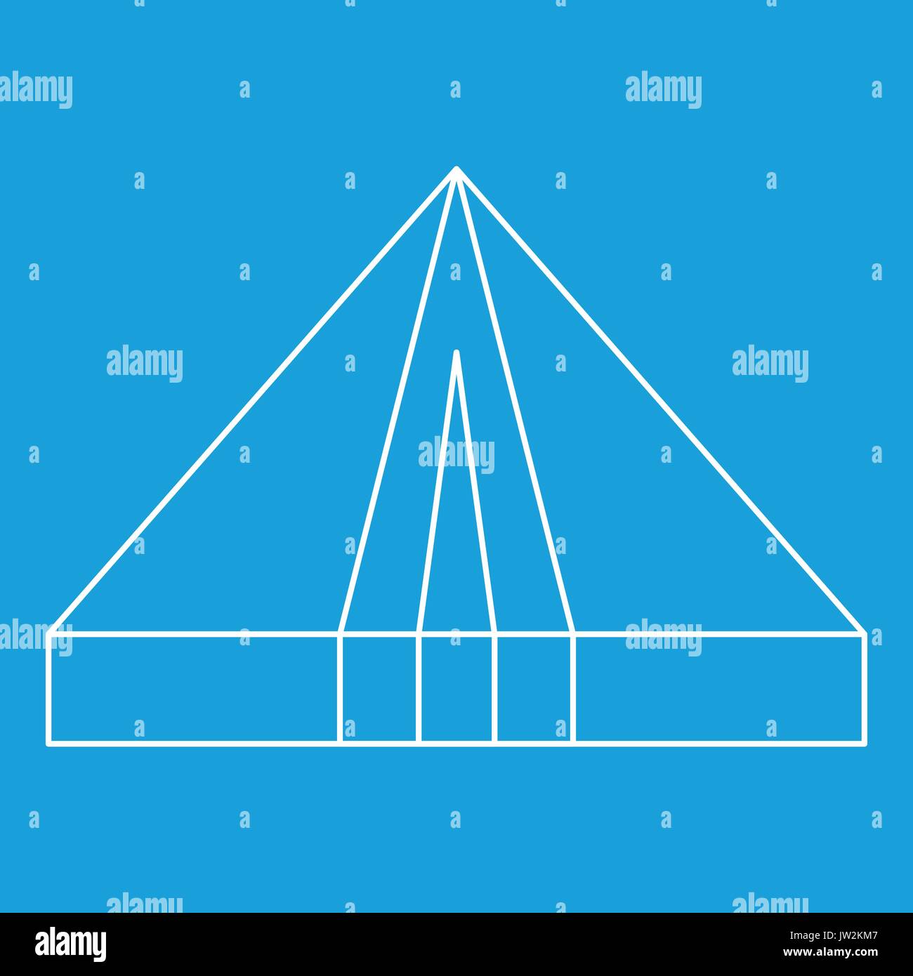 Tourist triangle tent icon, outline style Stock Vector Image & Art - Alamy