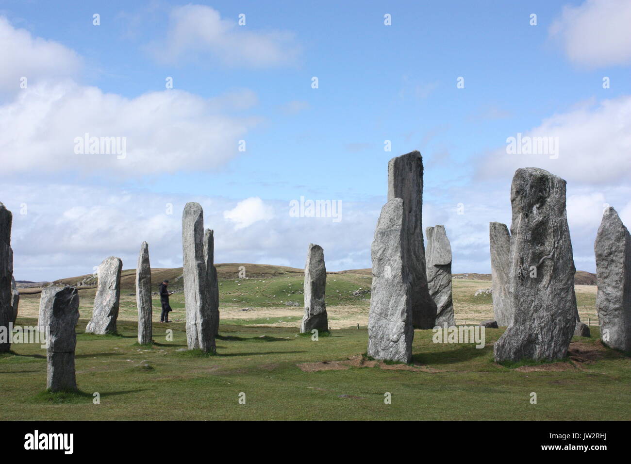 Callanish standing stones on Lewis and Harris in the Outer Hebrides in ...