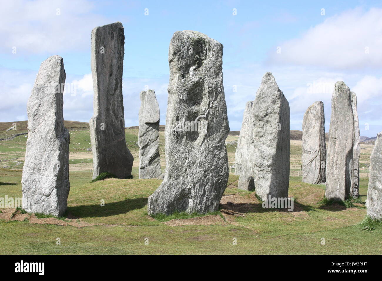 Callanish standing stones on Lewis and Harris in the Outer Hebrides in ...