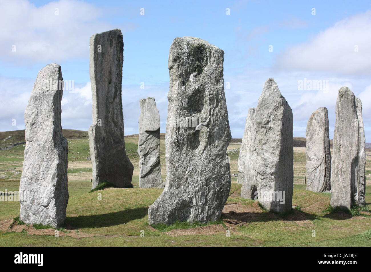Callanish standing stones on Lewis and Harris in the Outer Hebrides in ...