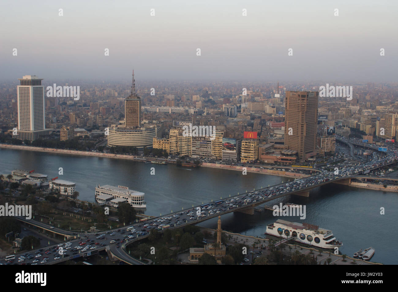 Cairo from Cairo tower Stock Photo - Alamy