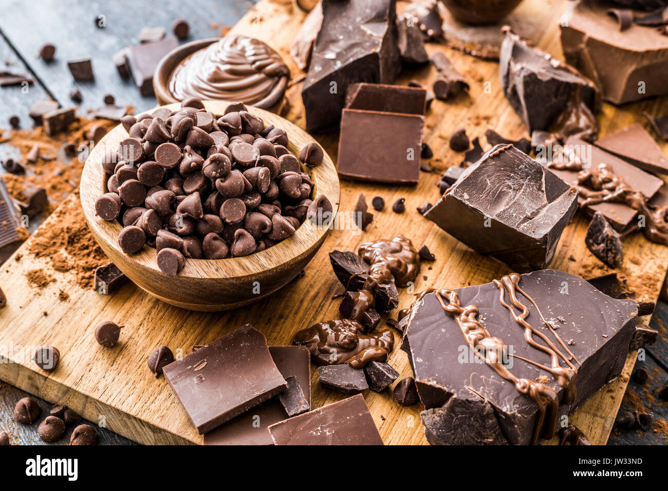 Various chocolate hi-res stock photography and images - Alamy