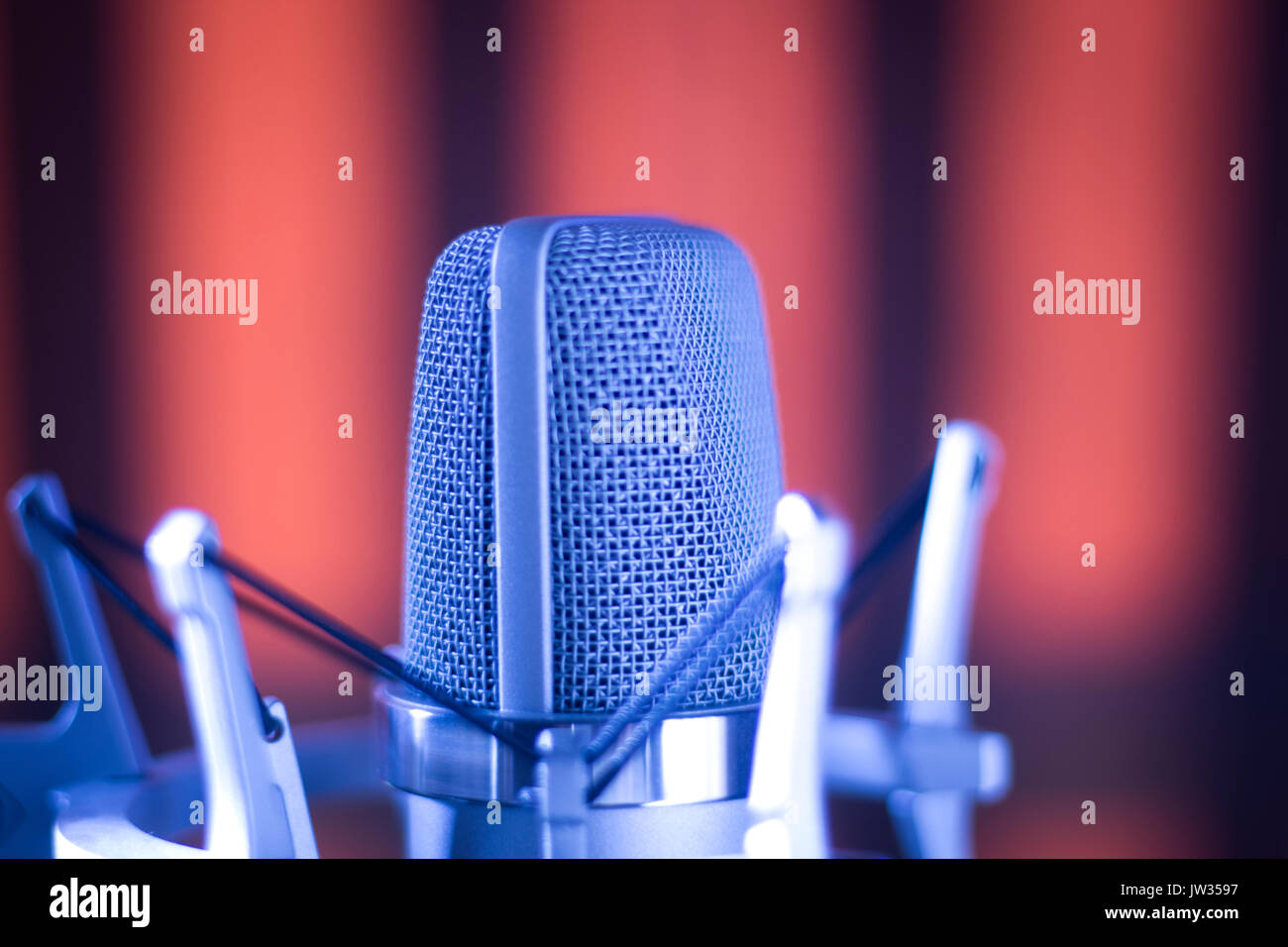 Studio vocal large diaphragm condenser voiceover recording microphone ...