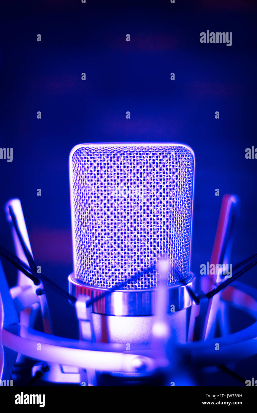 Studio vocal large diaphragm condenser voiceover recording microphone ...