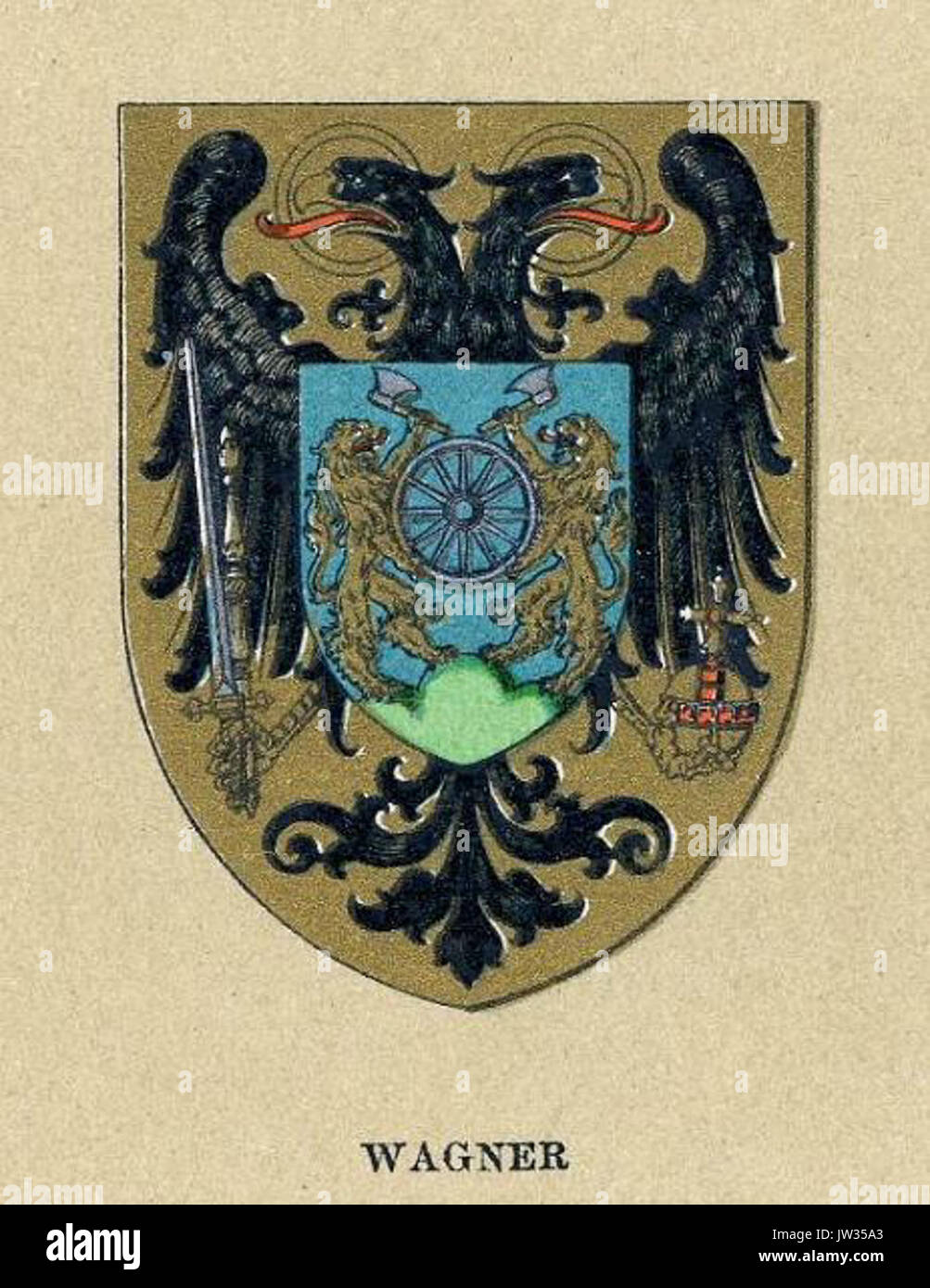 The 'Wiener Gewerbewappen' by Wagner refers to a historical emblem or ...