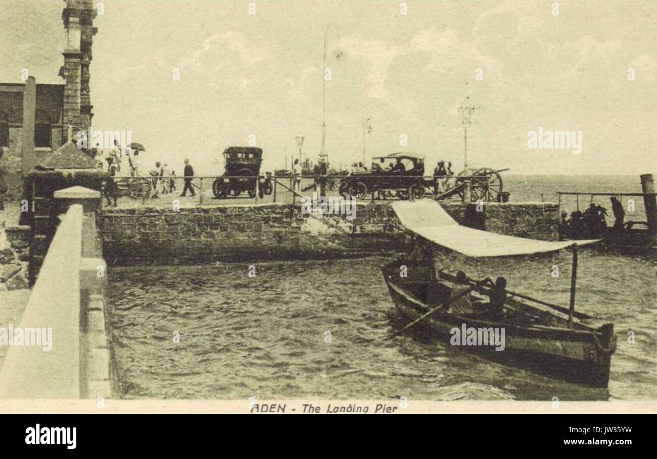 Aden Steamer Point Landing pier Stock Photo - Alamy
