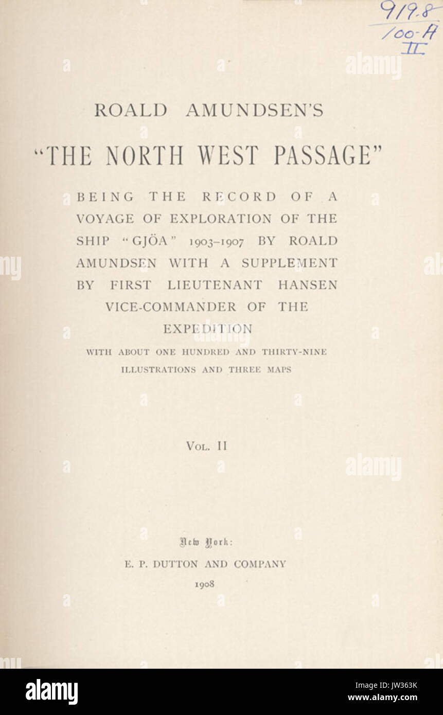 Amundsen map hi-res stock photography and images - Alamy