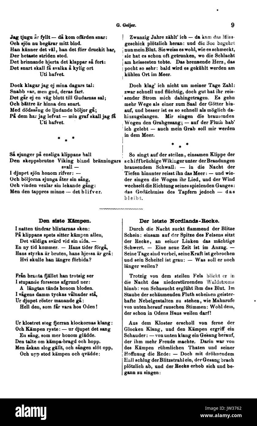 *De Hausschatz der schwedischen Poesie* is a German anthology compiling ...